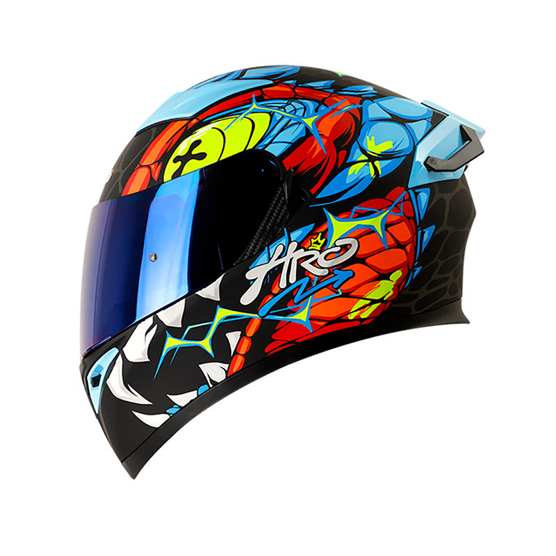 CASCO HRO HRO-514DV GATOR MATE NEGRO AZUL VISOR IRIDIUM – American ...