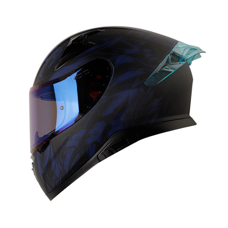 CASCO SHAFT SH-612DV PRO APEX PREDATOR MATE AZUL NEGRO – American Motos ...