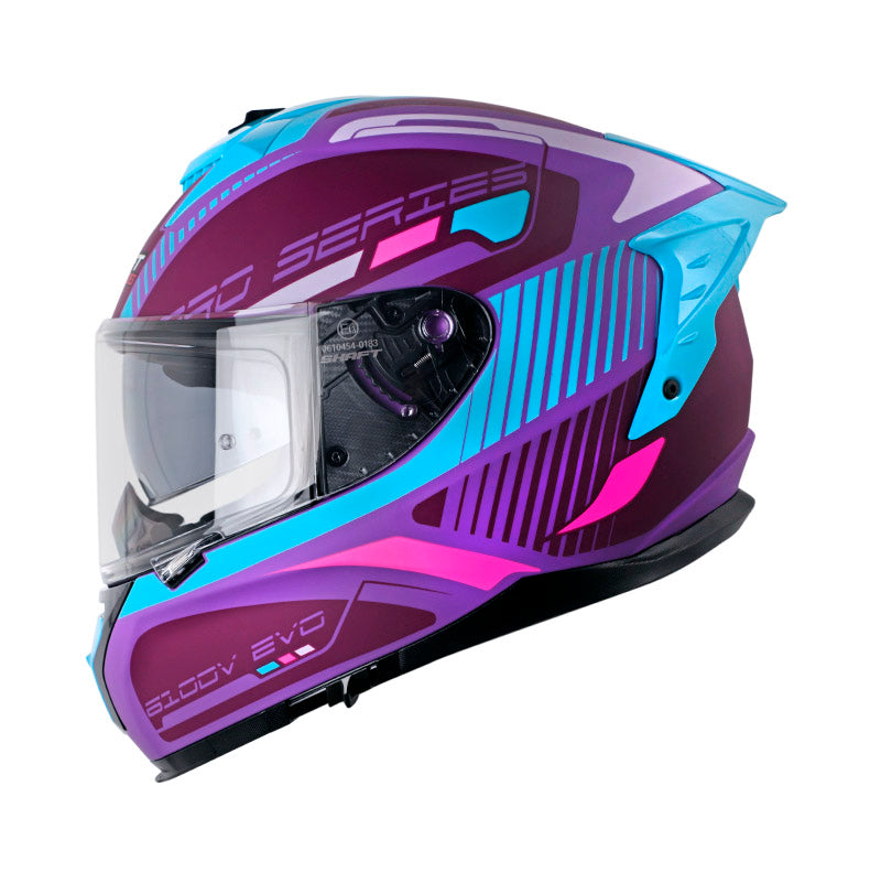 CASCO SHAFT SH-610EVO PROGREX MATE MORADO AZUL – American Motos