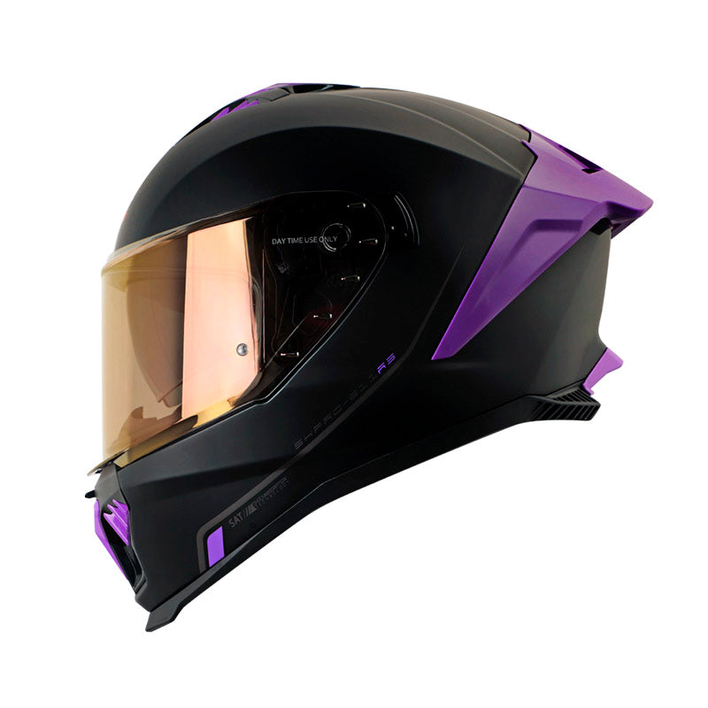 CASCO SHAFT SH-611RS PRO XOLID MATE NEGRO MORADO IRIDIUM – American Motos