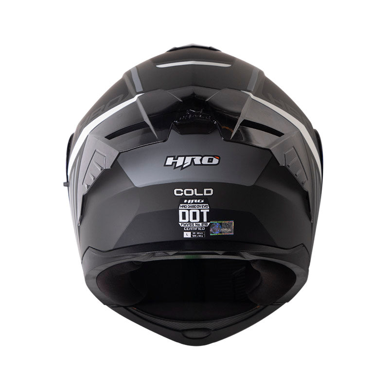 CASCO HRO HRO-3480DV EVO COLD MATE GRIS OSCURO PLATA – American Motos ...