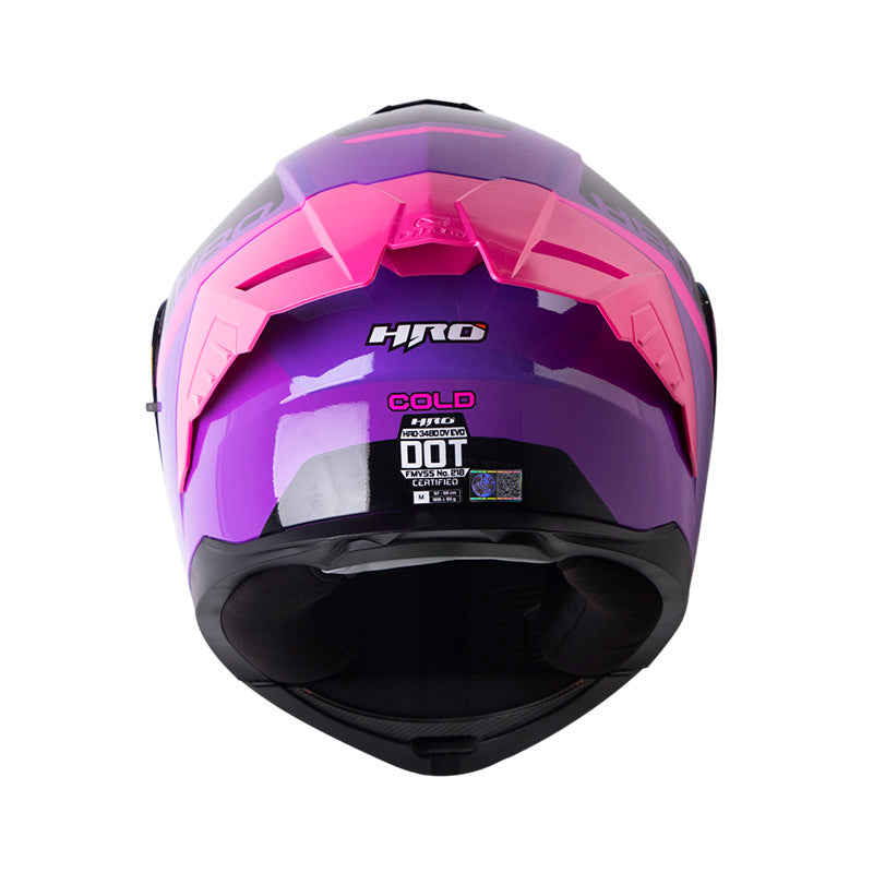 CASCO HRO HRO-3480DV EVO COLD MORADO FUCSIA VISOR IRIDIUM – American ...
