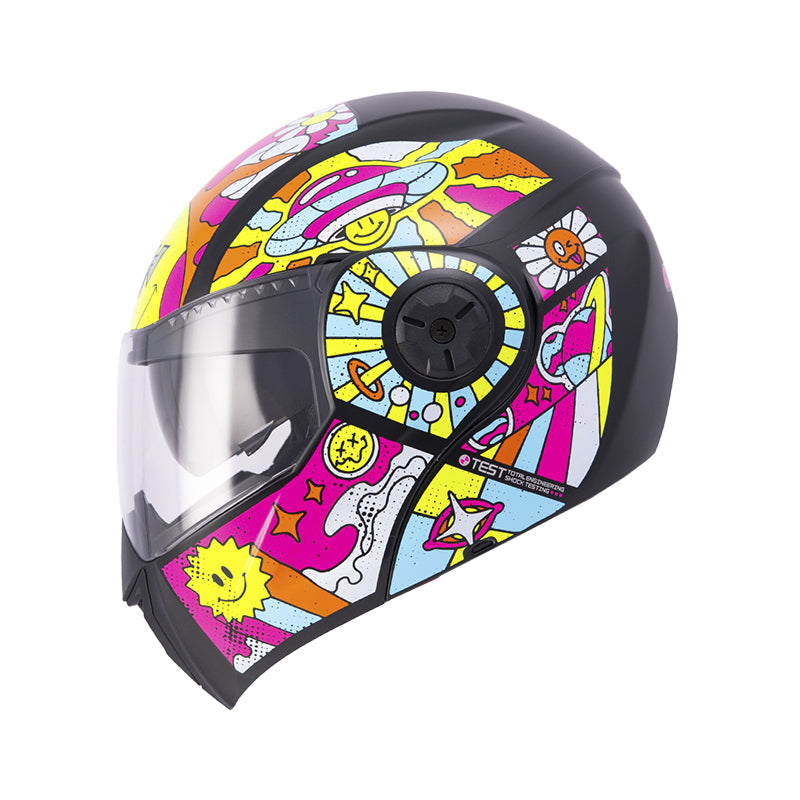 CASCO ICH ICH-3110S GROOVE MATE NEGO FUCSIA – American Motos Colombia