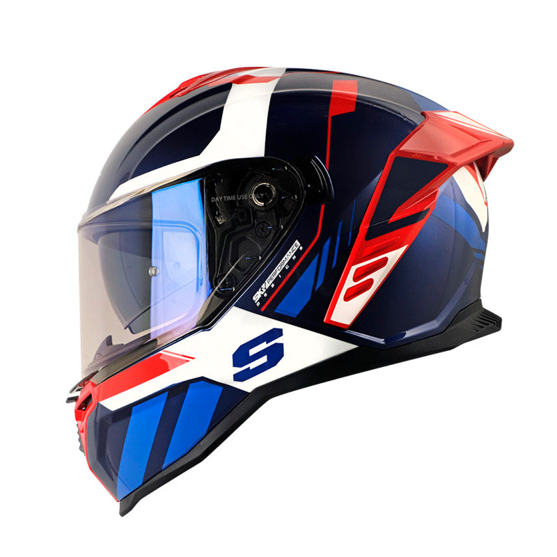 CASCO SHAFT SH-598GTR EMAN AZUL METALIZADO BLANCO IRIDIUM – American ...