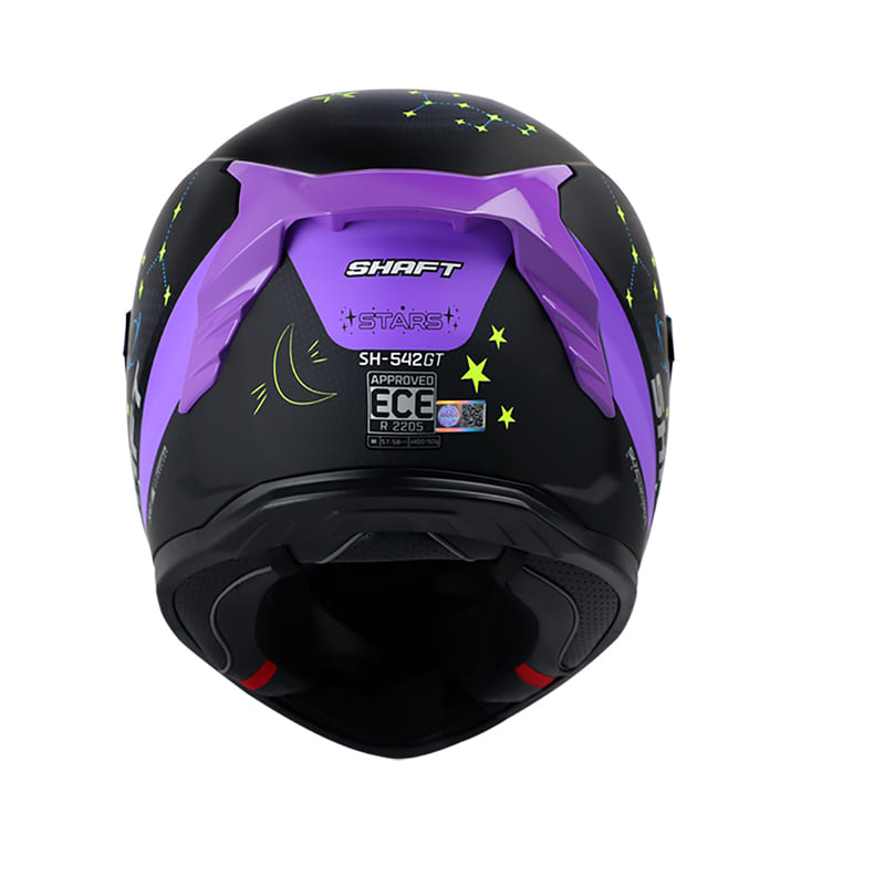 CASCO SHAFT SH-542GT STARS MATE NEGRO MORADO NEON – American Motos