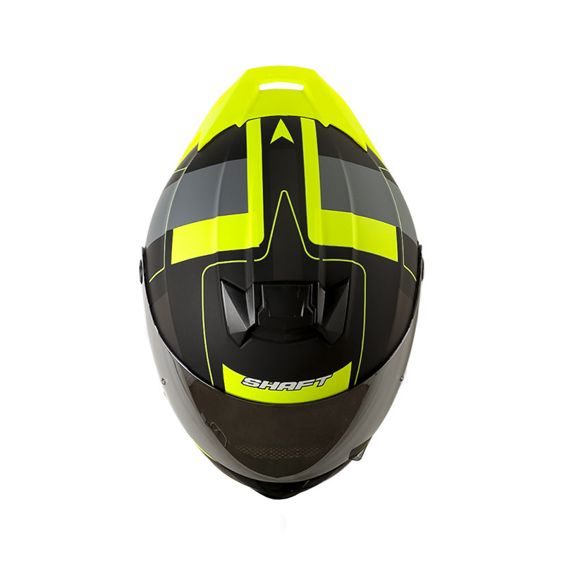CASCO SHAFT SH-502SP CRACK MATE NEGRO AMARILLO NEON – American Motos