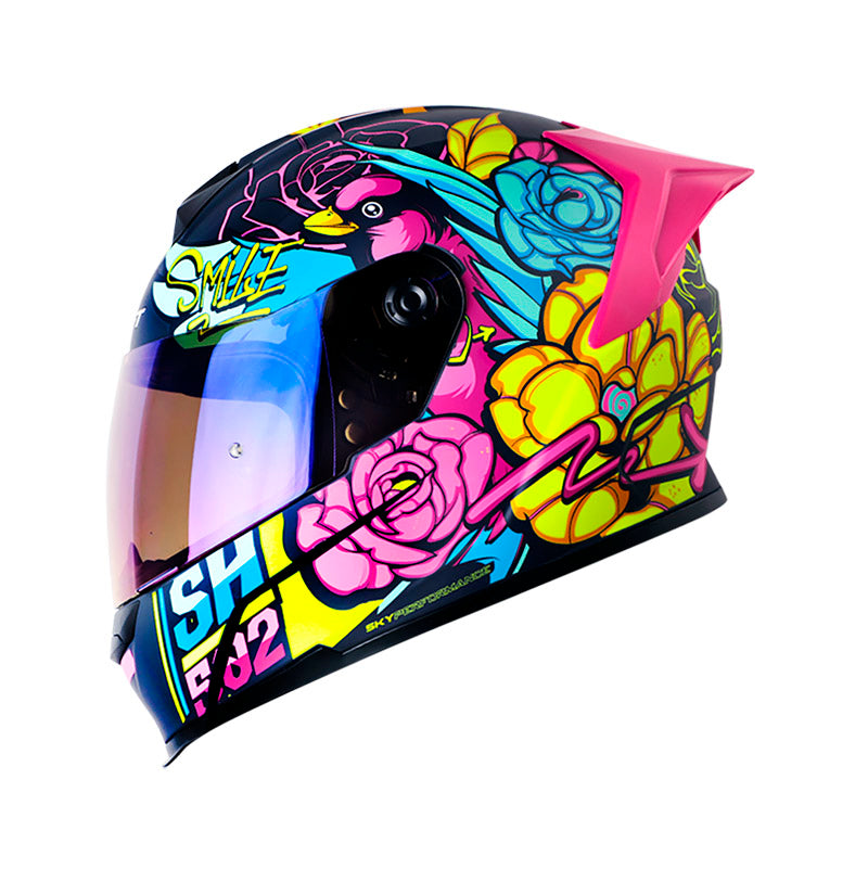 CASCO SHAFT SH-502 FLOWER MATE AZUL OSCURO FUCSIA IRIDIUM – American ...