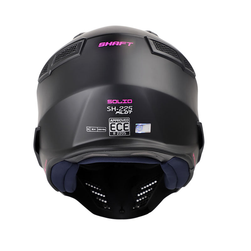 CASCO SHAFT SH-225 PILOT SOLID MATE NEGRO FUCSIA + ACCESORIO – American ...