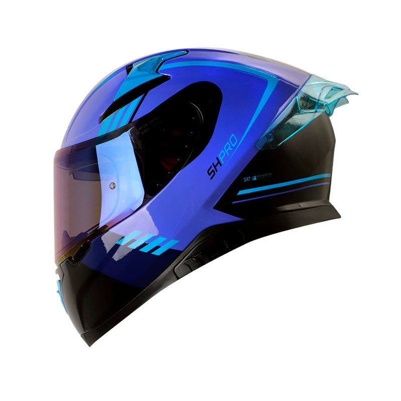CASCO SHAFT SH-612DV PRO AURA AZUL AZUL VISOR IRIDIUM AZUL – American ...