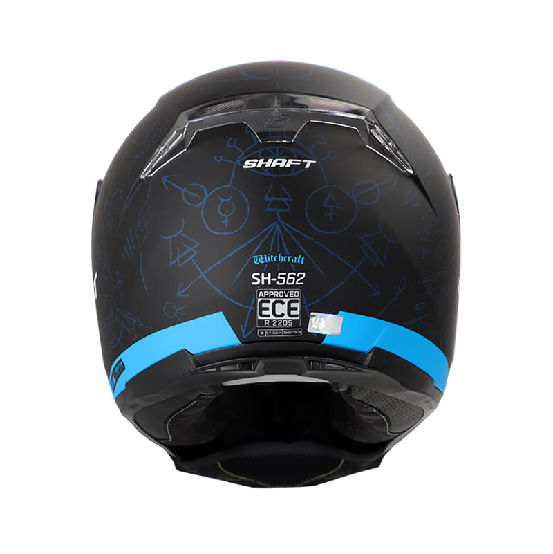 CASCO SHAFT SH-562 WITCHCRAFT MATE NEGRO AZUL – American Motos