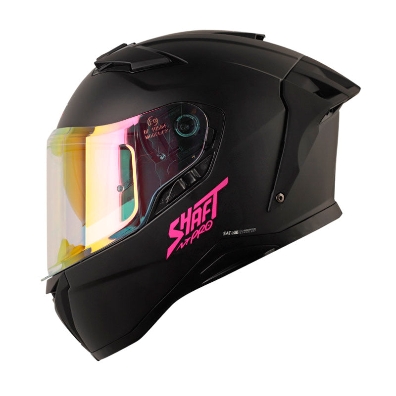 CASCO SHAFT SH-606SP PRO SOLID MATE NEGRO FUCSIA VISOR REVO – American ...