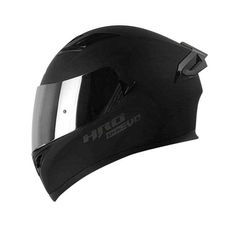 CASCO HRO HRO-514DV SOLID MATE NEGRO NEGRO VISOR PLATA – American Motos ...