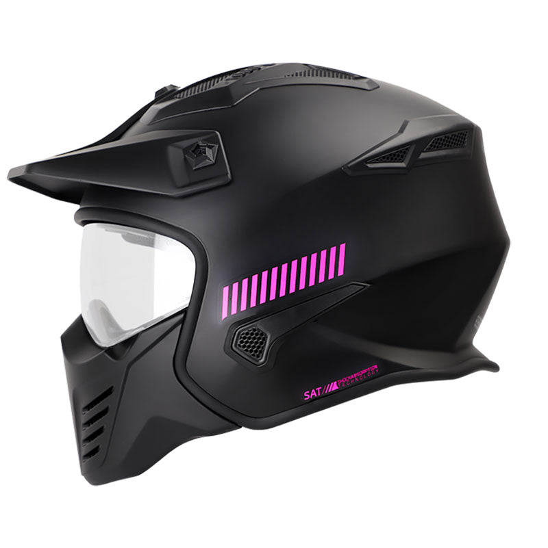 CASCO SHAFT SH-225 PILOT SOLID MATE NEGRO FUCSIA + ACCESORIO – American ...