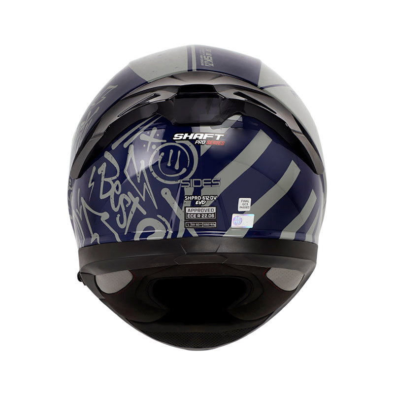 CASCO SHAFT SH-612DV PRO SIDES AZUL NAVI GRIS – American Motos Colombia