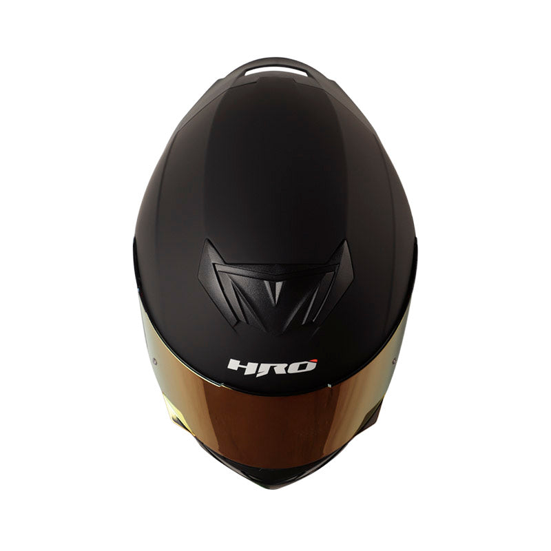 CASCO HRO HRO-511 SOLID MATE NEGRO ROJO VISOR IRIDIUM ROJO – American Motos