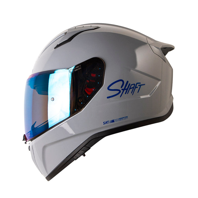 CASCO SHAFT SH-532DV SOLID GRIS AZUL VISOR IRIDIUM AZUL – American ...