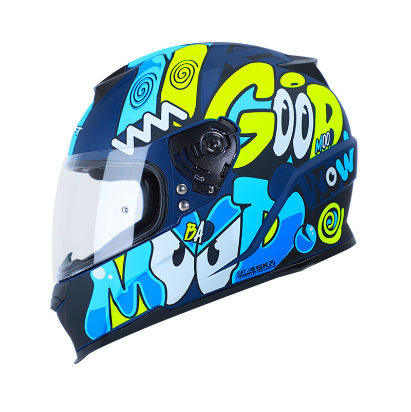 CASCO SHAFT SH-502 LAZY AZUL NAVY AZUL – American Motos
