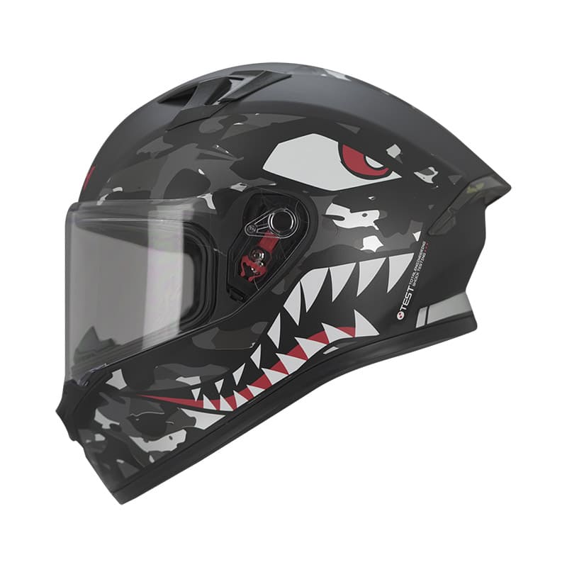 CASCO ICH ICH-503SP SHARK TACK MATE NEGRO GRIS – American Motos Colombia