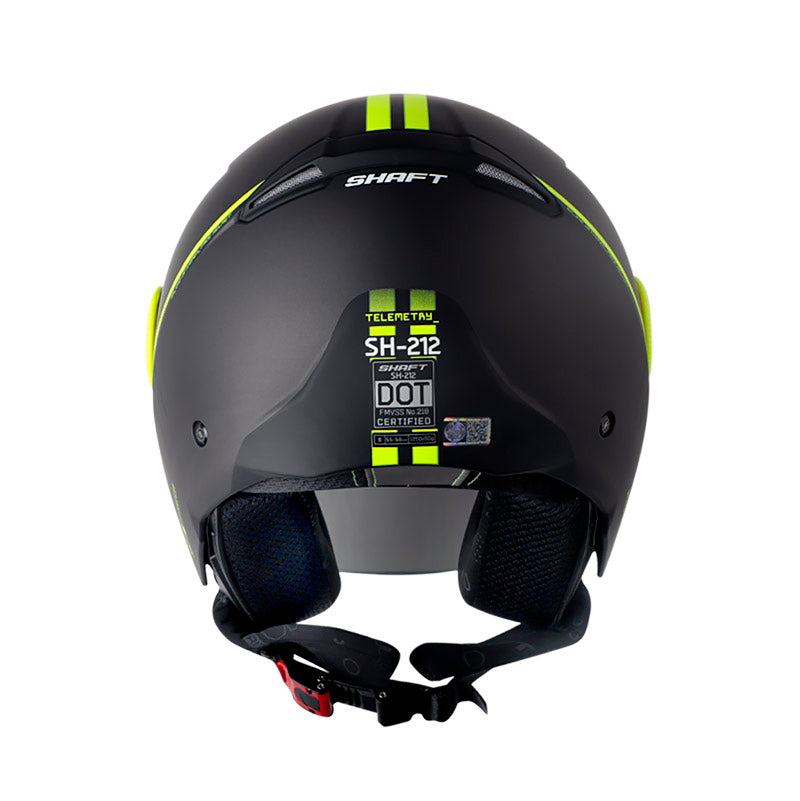 CASCO SHAFT SH-212 TELEMETRY MATE NEGRO AMARILLO VISOR AZUL – American ...