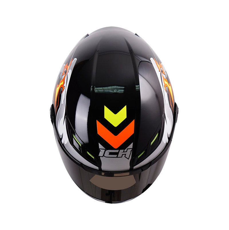 CASCO ICH-501SP SKELETOR NEGRO BLANCO VISOR HUMO – American Motos
