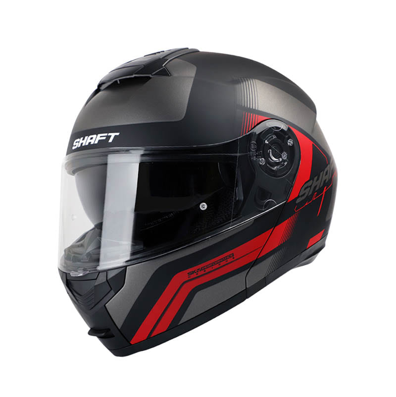 CASCO SHAFT SH-3910DV BLEISH MATE NEGRO ROJO – American Motos S.A.S
