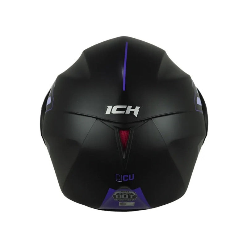 CASCO ICH-3110DV CICU MATE NEGRO MORADO VISOR HUMO – American Motos Colombia