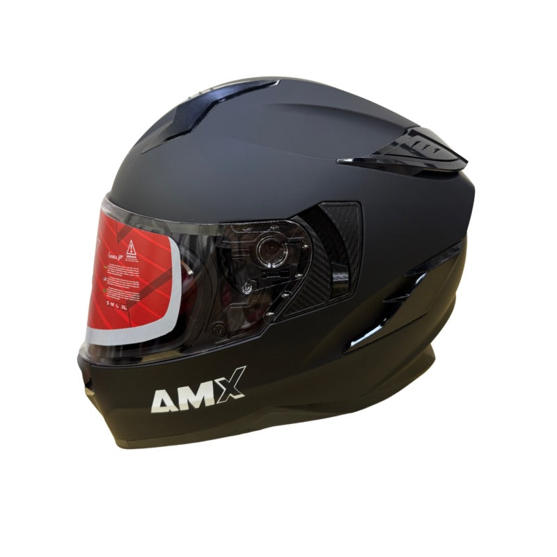 CASCO AMX DEFENDER SOLID MATE NEGRO – American Motos Colombia