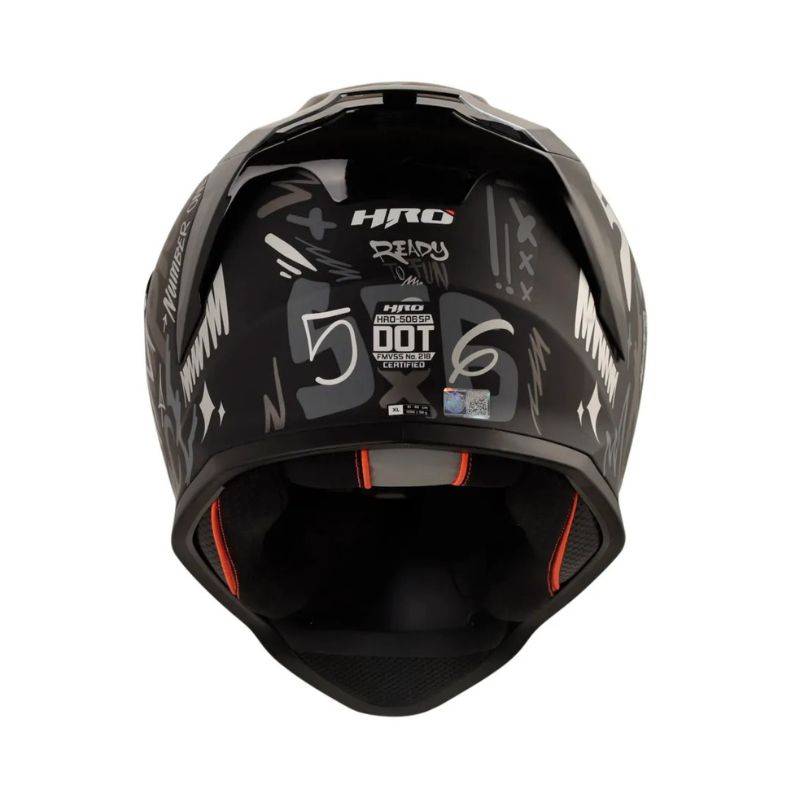 CASCO HRO HRO-506SP CHAMPION MATE NEGRO PLATA – American Motos Colombia