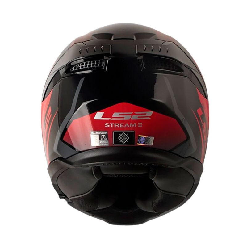 CASCO LS2 FF808 STREAM II FURY NEGRO ROJO VISOR IRIDIUM – American ...