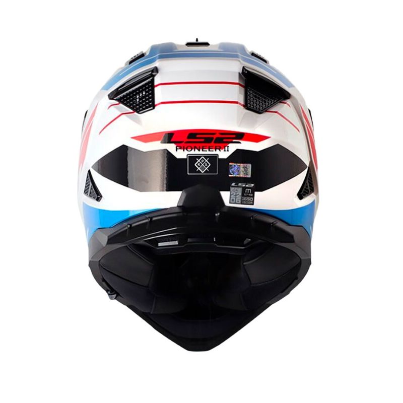 CASCO LS2 MX702 PIONEER II NAMIB BLANCO ROJO – American Motos
