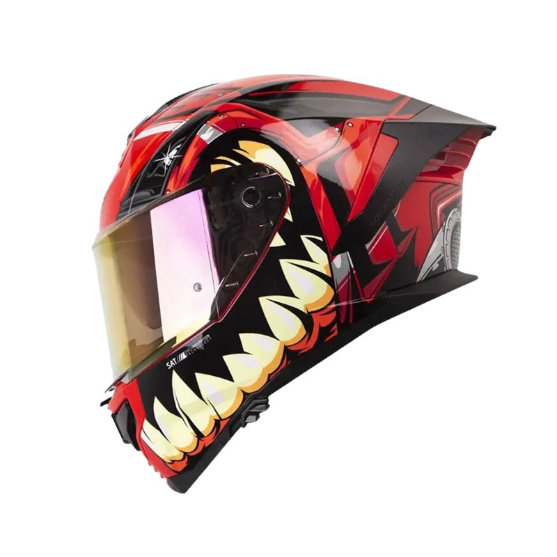 CASCO SHAFT SH-609 PRO VENOM MADNESS ROJO NEGRO IRIDIUM – American ...