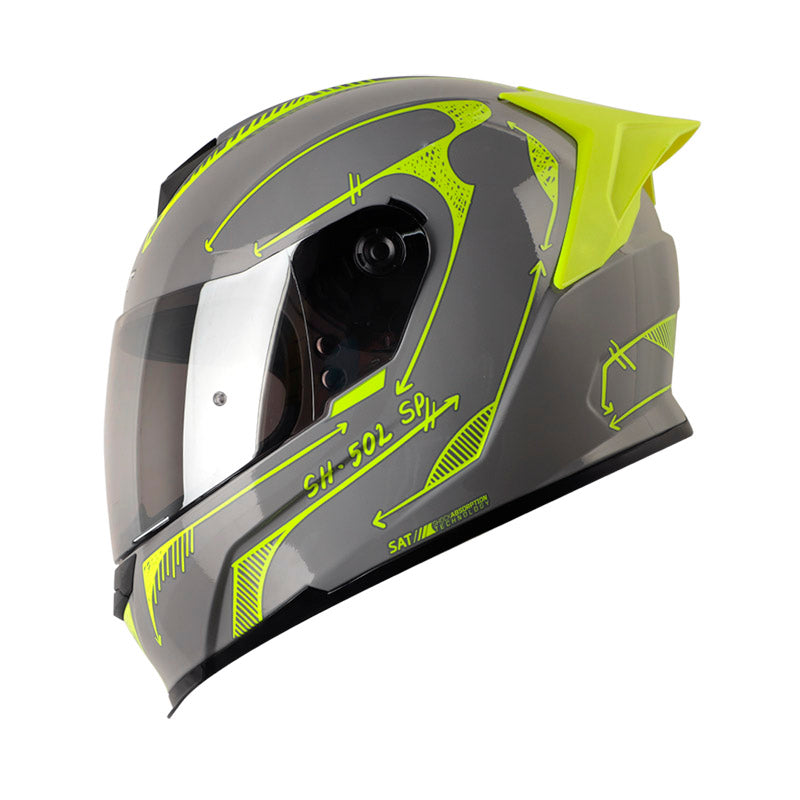 CASCO SHAFT SH-502SP SOLID LAB MATE GRIS OSCURO AMARILLO – American Motos Colombia