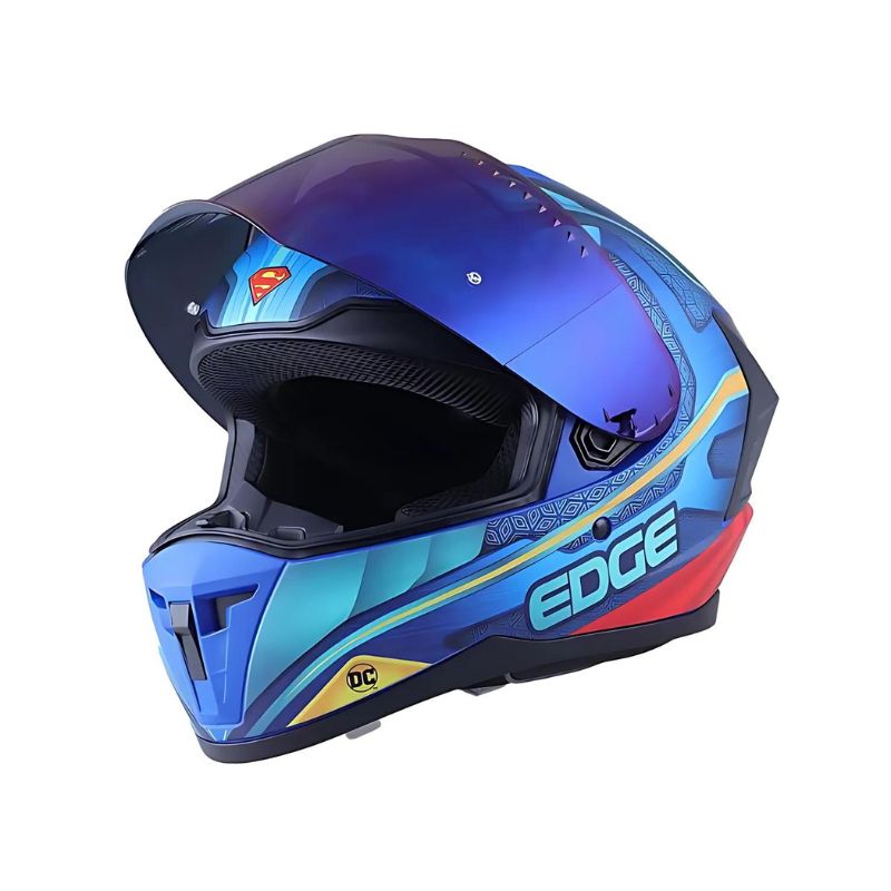CASCO EDGE EXTREME SUPERMAN AZUL – American Motos Colombia