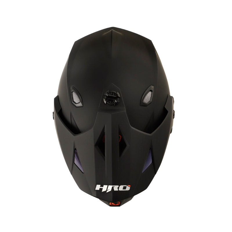 CASCO HRO HRO-MX330DV SOLID MATE NEGRO AZUL VISOIR IRIDIUM – American Motos