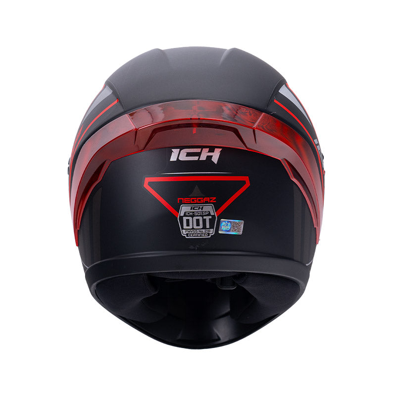 CASCO ICH ICH-501SP NEGGAZ MATE NEGRO ROJO VISOR HUMO – American Motos