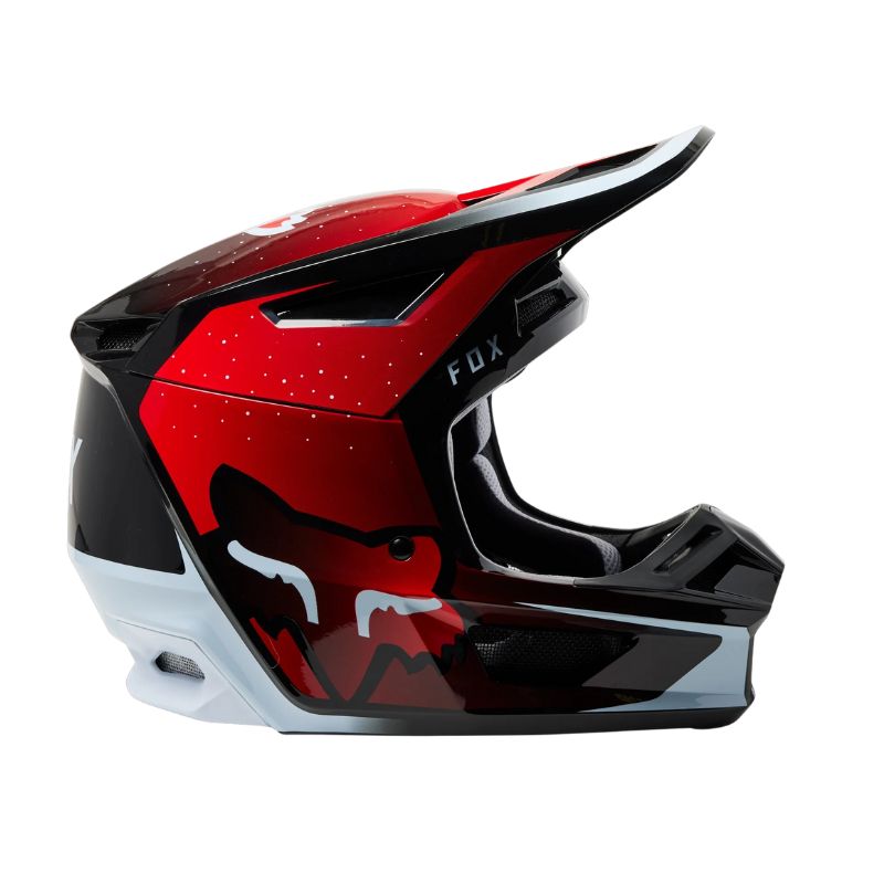 CASCO FOX V2 VIZEN NEGRO ROJO – American Motos Colombia