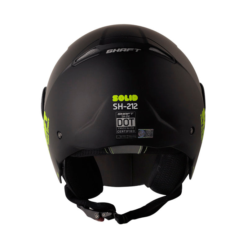 CASCO SHAFT SH-212 SOLID MATE NEGRO AMAERILLO NEON – American Motos