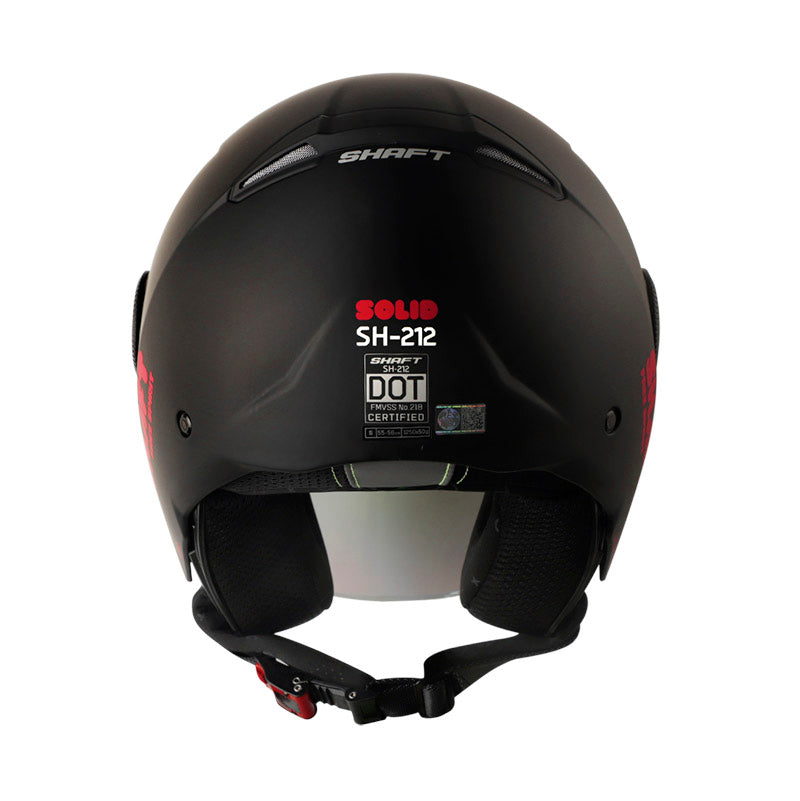 CASCO SHAFT SH-212 SOLID MATE NEGRO ROJO IRIDIUM – American Motos Colombia