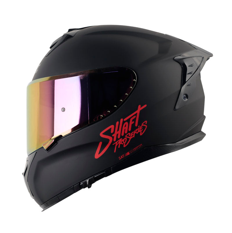 CASCO SHAFT SH-610DV PRO SOLID MATE NEGRO ROJO VISOR IRIDIUM – American ...